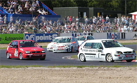 Motorsporten.dk - Citroen SAXO Cup - Kamp om tredjepladsen
